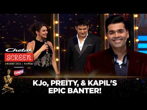 Karan Johar, Preity Zinta And Kapil Sharma’s Fun Banter Leaves Crowd Laughing | #ChetakScreenAwards