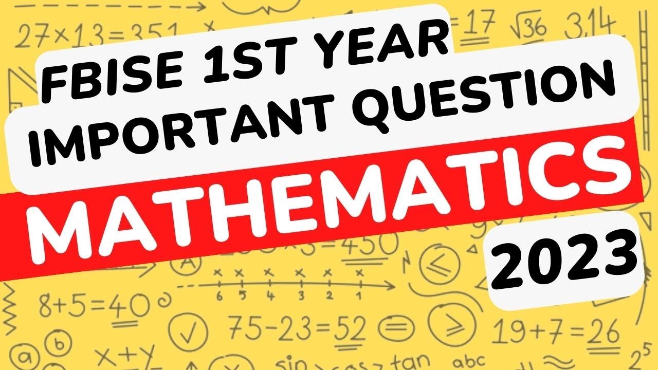 Math 1st year Most Important Questions | Important questions Math Class ...