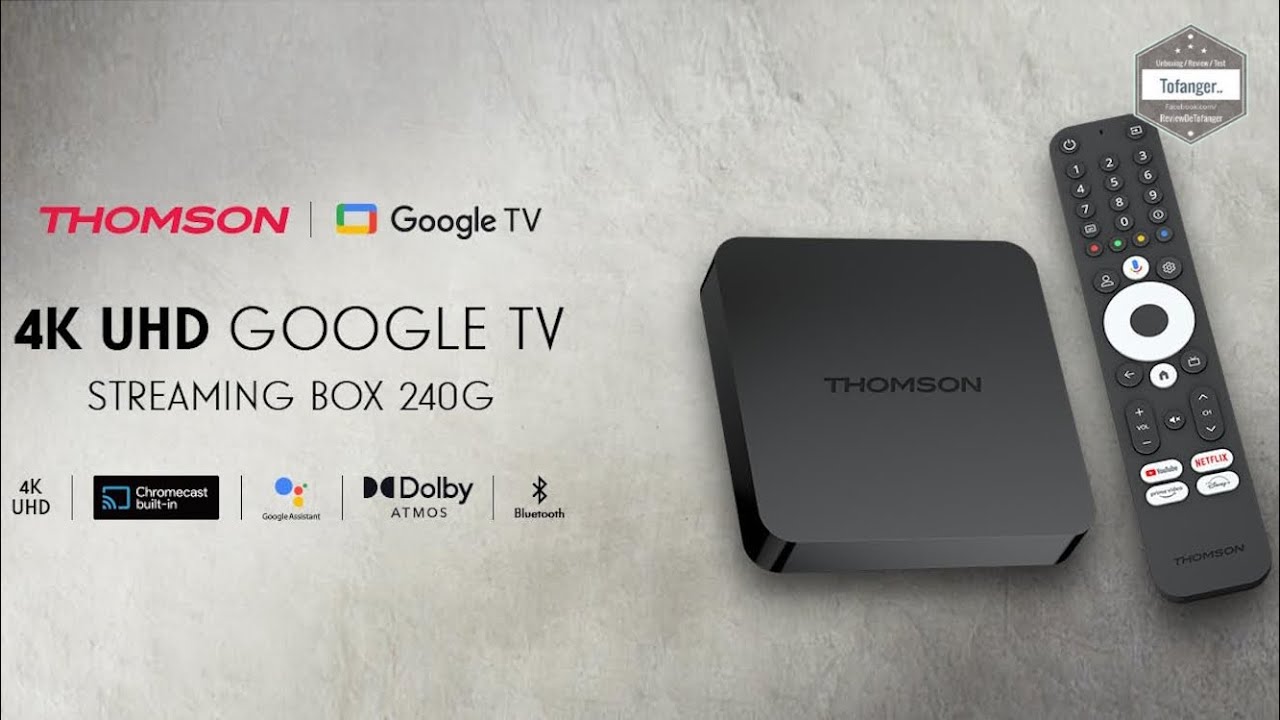 Thomson Streaming Box 240G - Google TV - Android12 - 2GB Ram & 8GB Rom ...