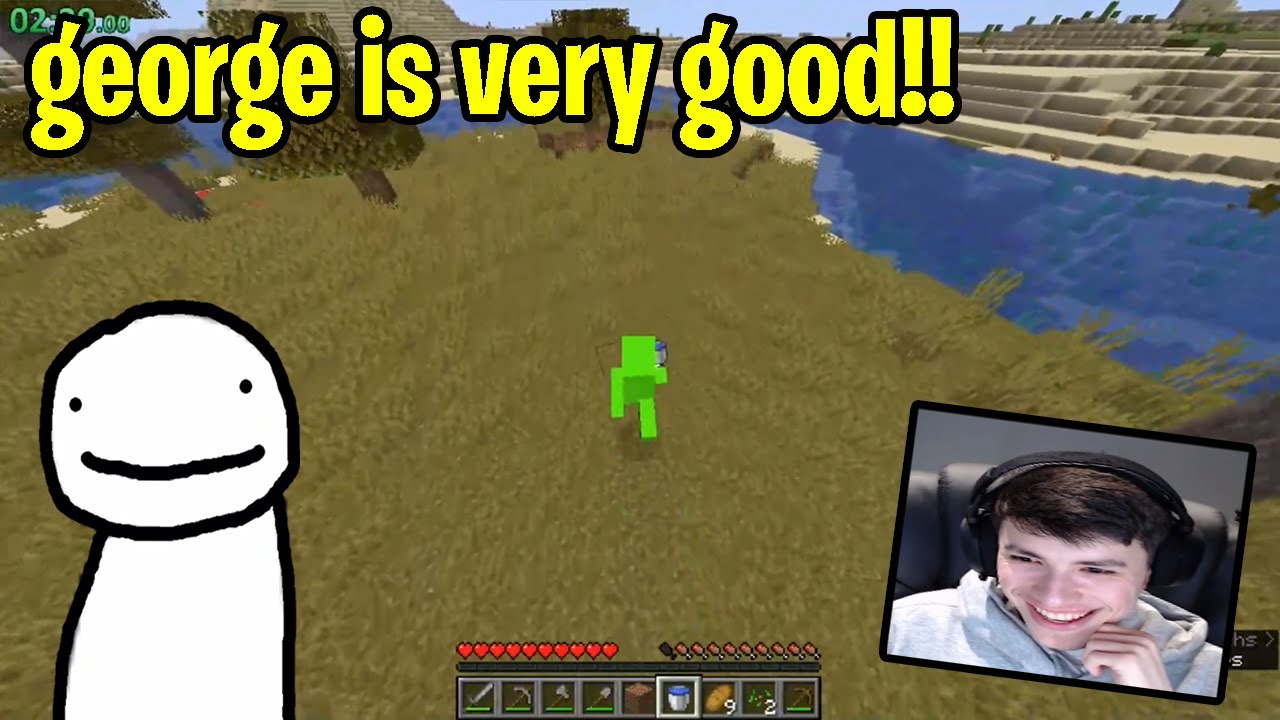 Dream Being Wholesome and Saying George is Very Good at Minecraft - YouTube