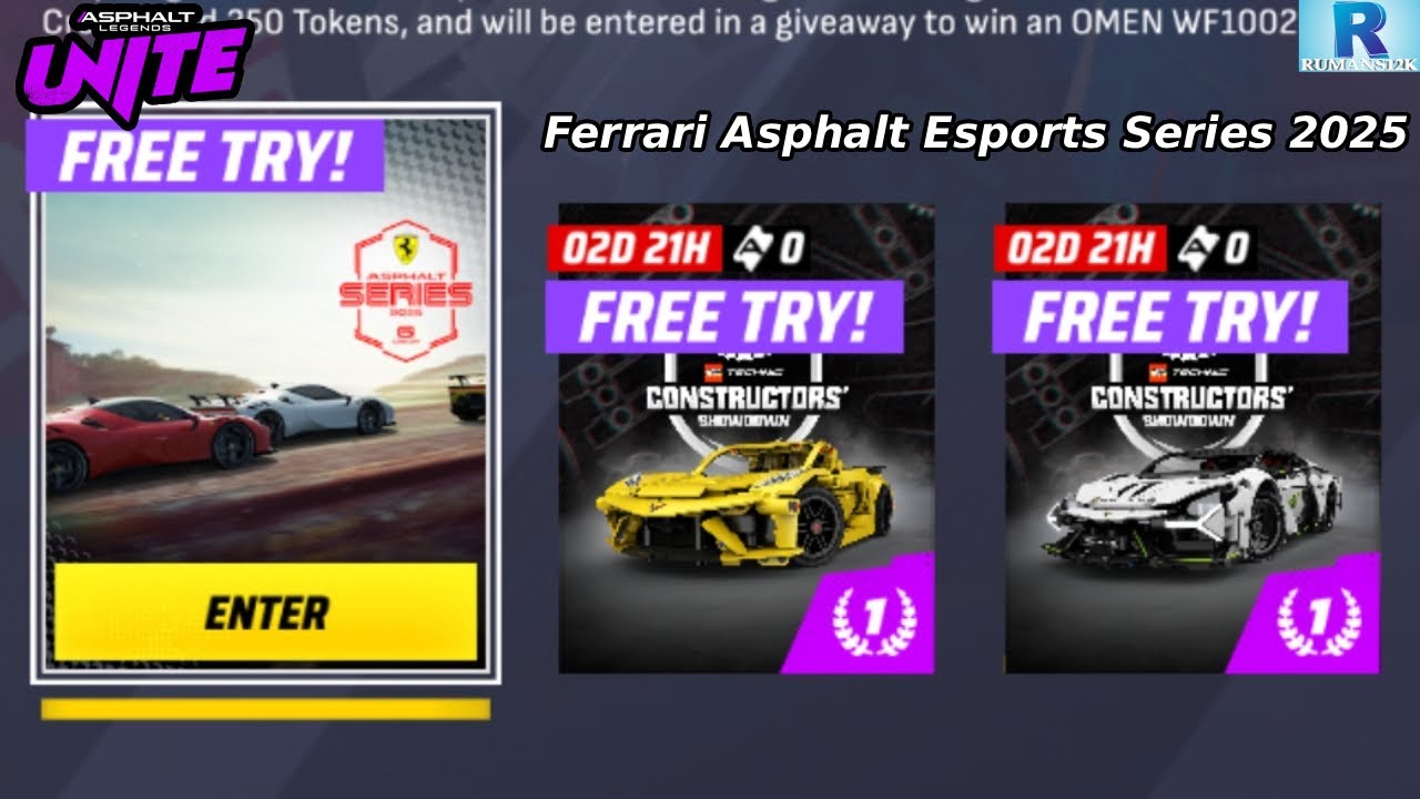 ASPHALT UNITE Ferrari Asphalt Esports Series 2025 FULL DETAILS - YouTube