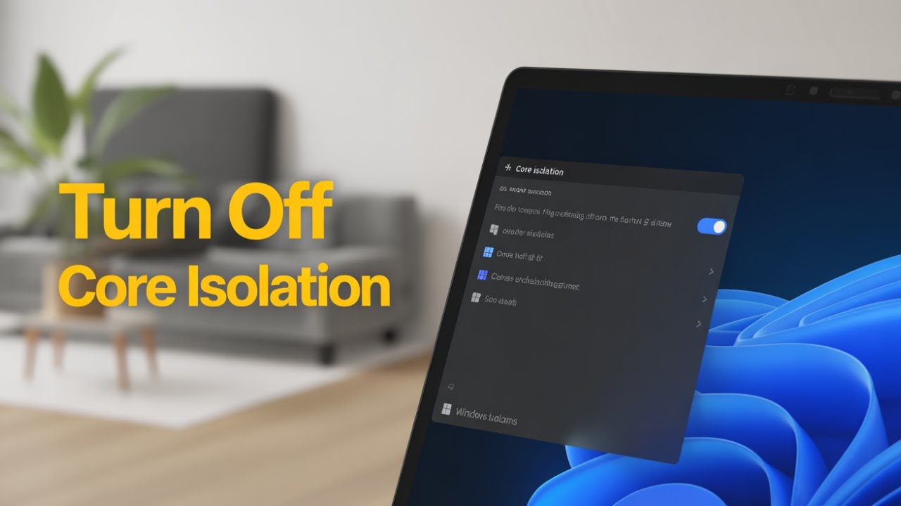 How To Disable Core Isolation Protection on Windows 11 Laptop - YouTube