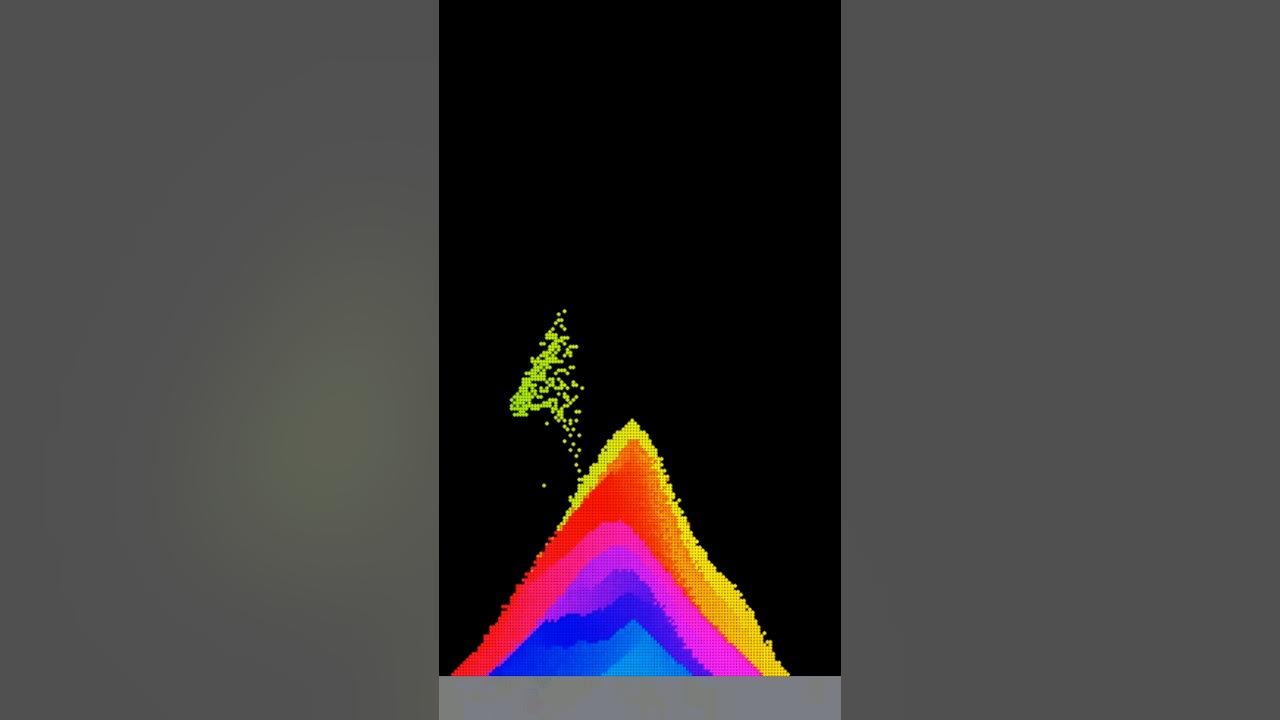 Sand simulation made in Python with pygame #pygame #python #sandsimulation - YouTube