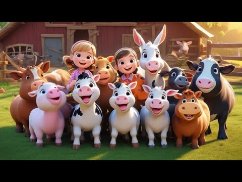 ABC en la granja con vacas | Canción Infantil y Rima Educativa - YouTube