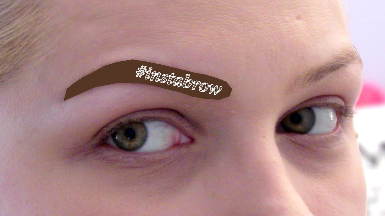 INSTA BROWS - Mój obecny makijaż brwi - YouTube