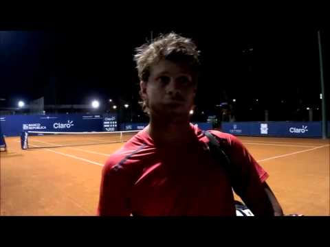 Ariel Behar en semis de dobles del Uruguay Open - YouTube