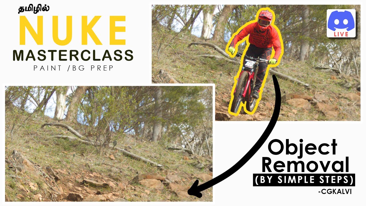 Remove any character with simple Vfx techniques | Nuke Free Prep /paint ...