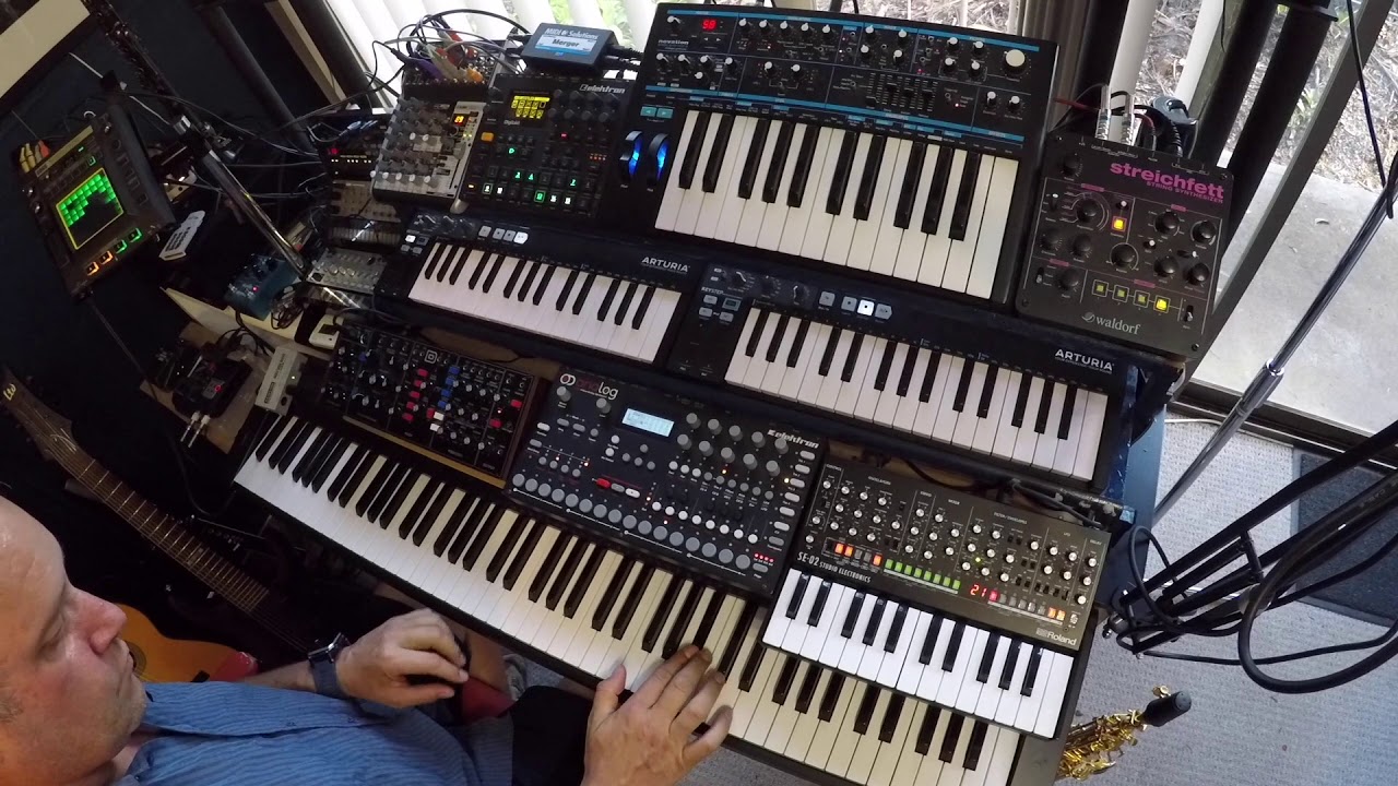 LONELY SUMMIT: Impro Analog Synth Story. Model D, SE02, Digitakt A4 ...