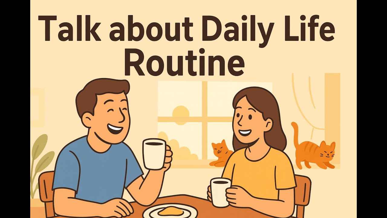 Daily Routine Conversation in English | Natural & Fun Dialogue. - YouTube