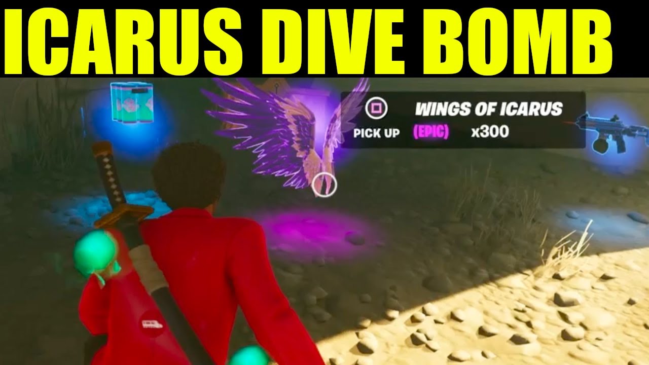 hit an opponent with wings of icarus dive bomb attack - Fortnite (wings ...
