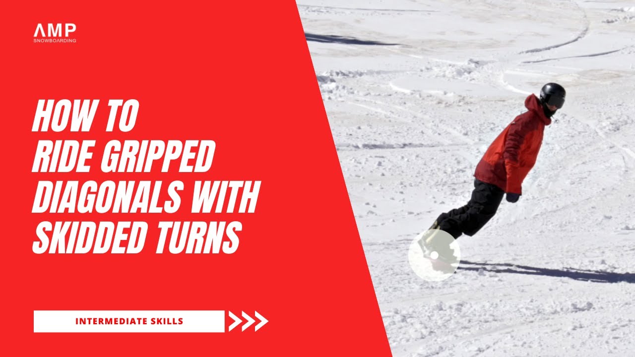 How to Ride Diagonal Grip with Skidded Driven Turns | Intermediate ...