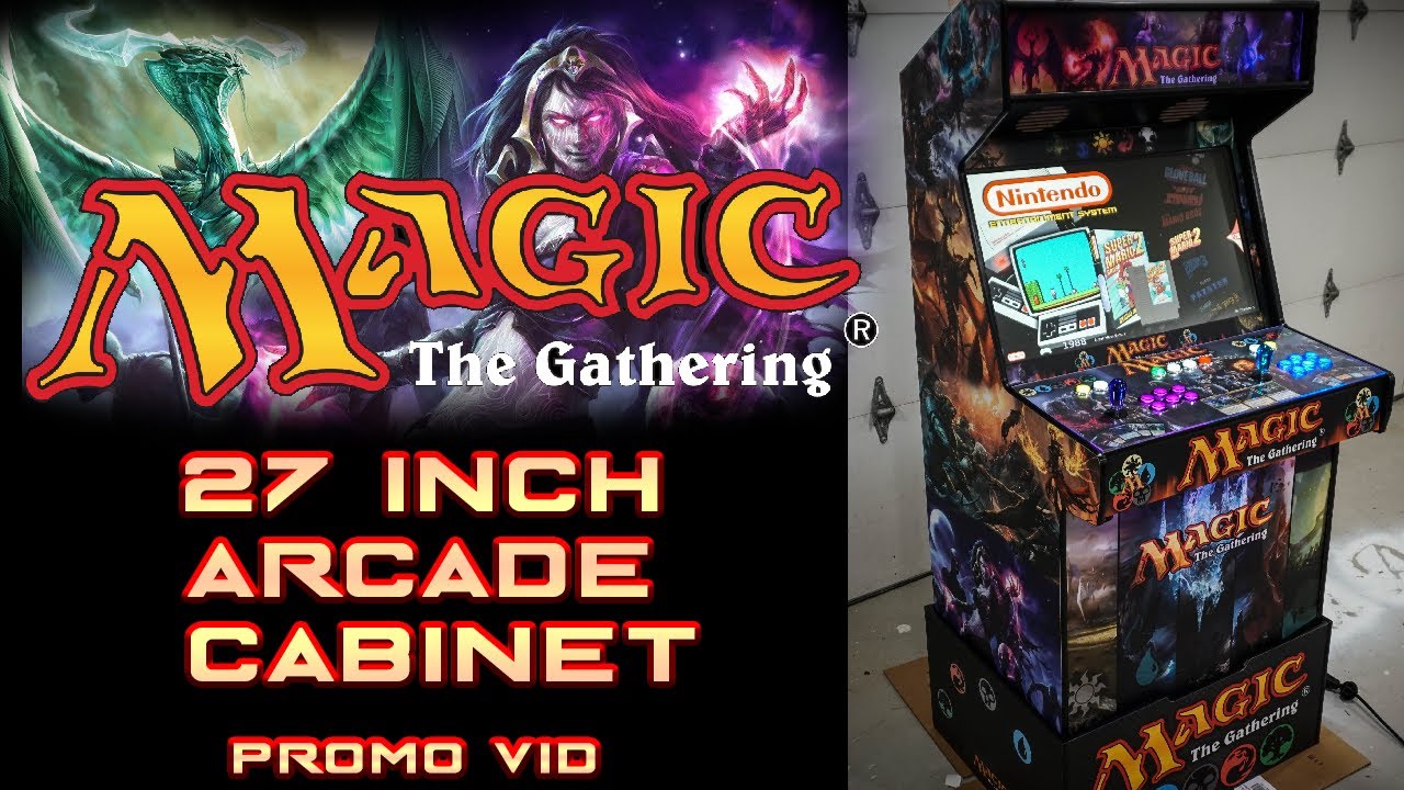 Magic The Gathering Themed 27 Inch Arcade Cab - Promo Vid - YouTube