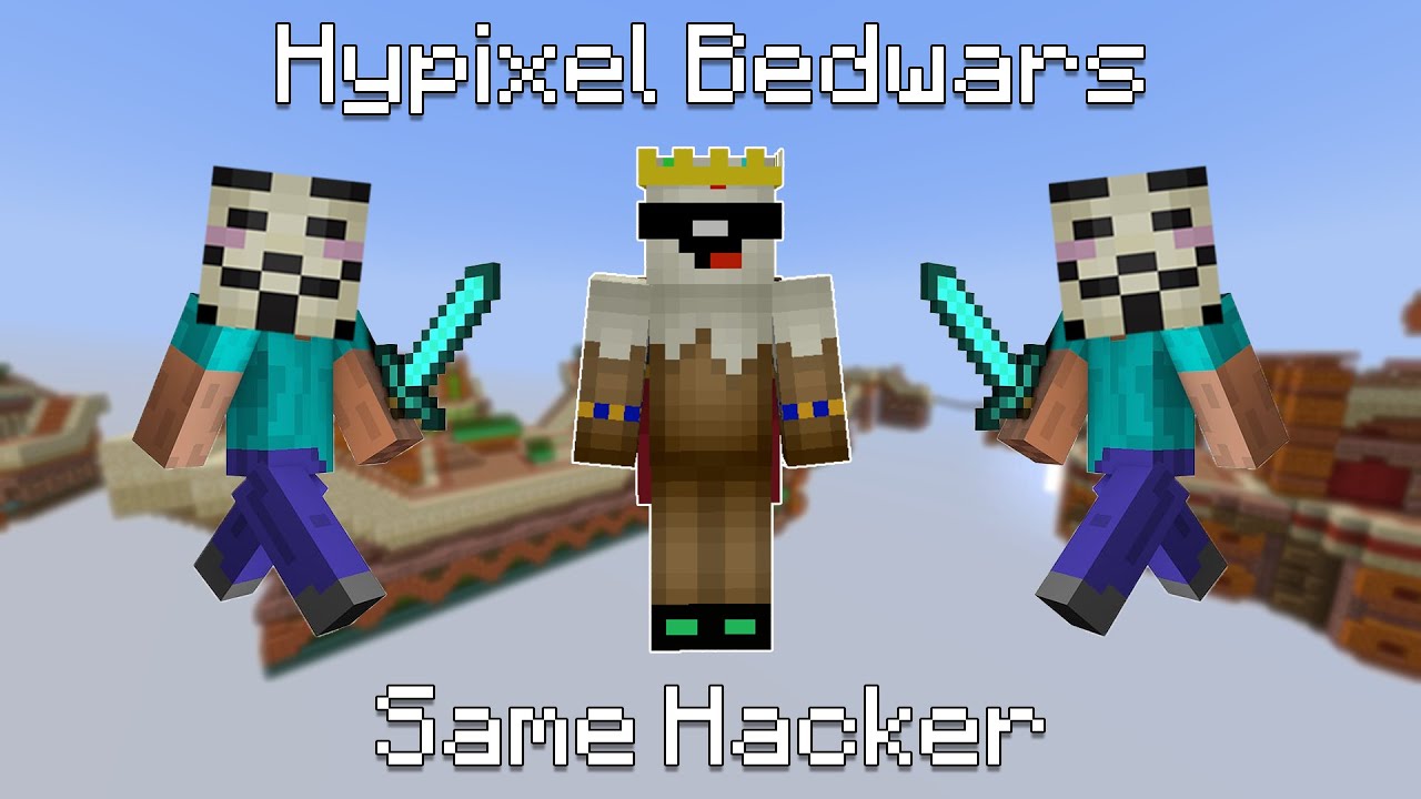 fighting a hacker twice | Hypixel Bedwars - YouTube