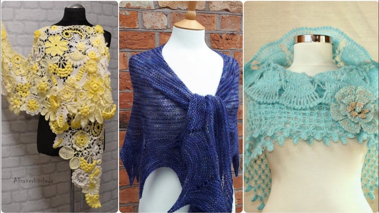 Beautiful And Impressive crochet lace embroidered french shawls poncho ...