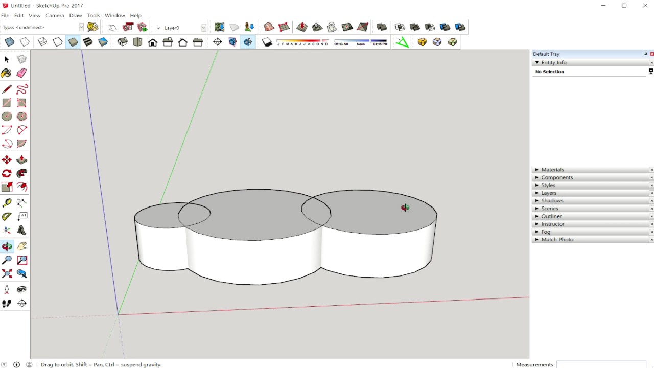 new 스케치업2017 강좌 #32 솔리드 툴(Solid Tools) - YouTube