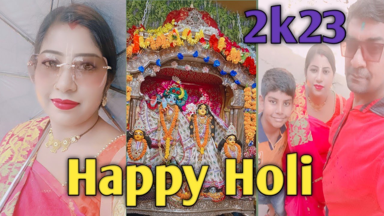Happy Holi 2k23 @riyapatra3010 #bengali_vlog - YouTube
