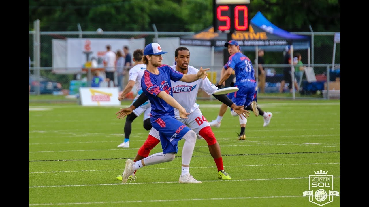 AUDL 2019: Raleigh Flyers at Austin Sol — Game Highlights - YouTube