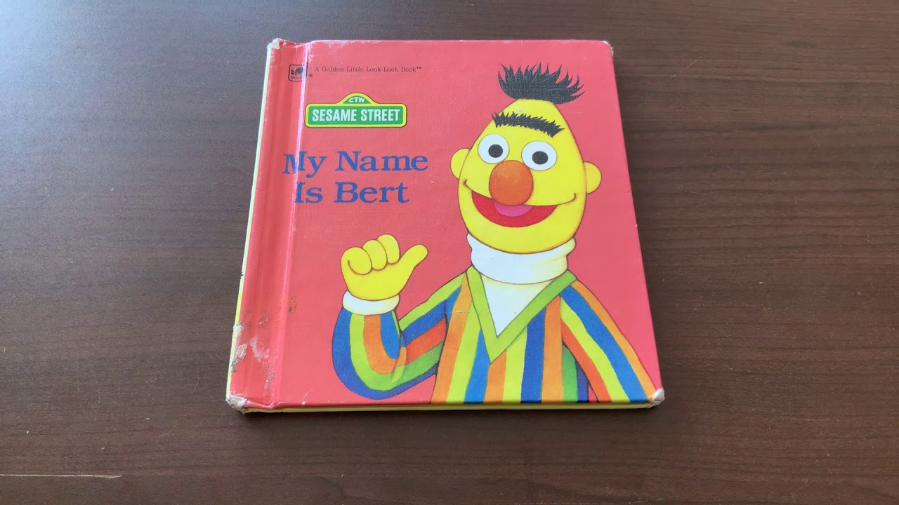 My Name is Bert Book - YouTube