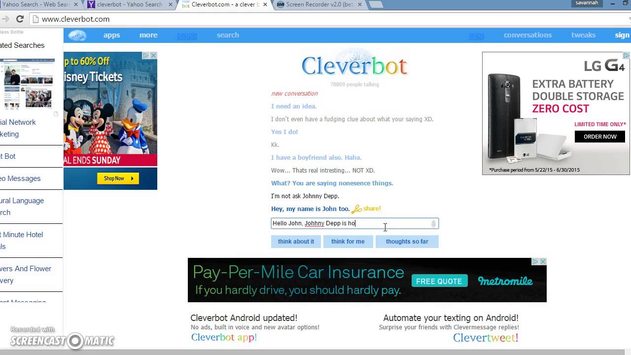 My Chat with Cleverbot - YouTube