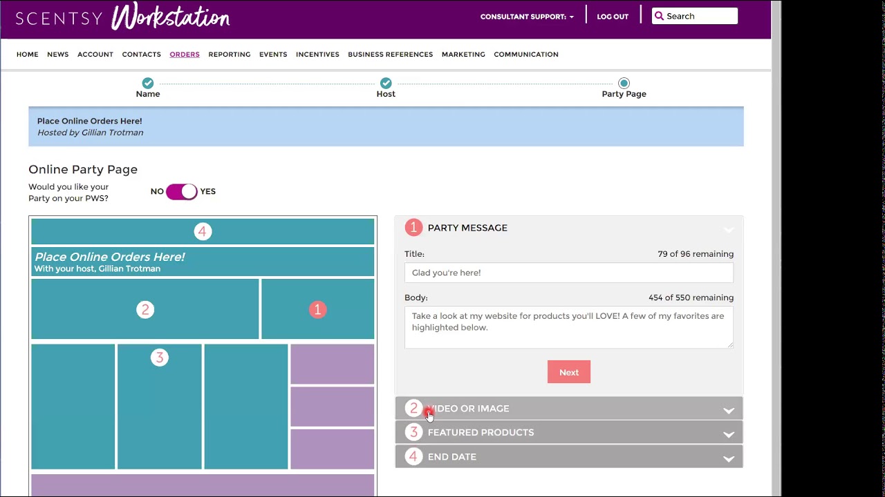 Setting up a Scentsy party on your workstation - YouTube