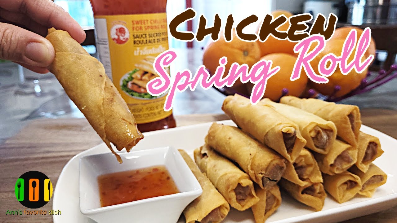 CHICKEN SPRING ROLL / QUICK and EASY COOKING - YouTube