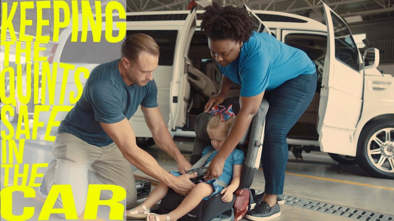 How We Keep the Quints Safe in the Car - YouTube