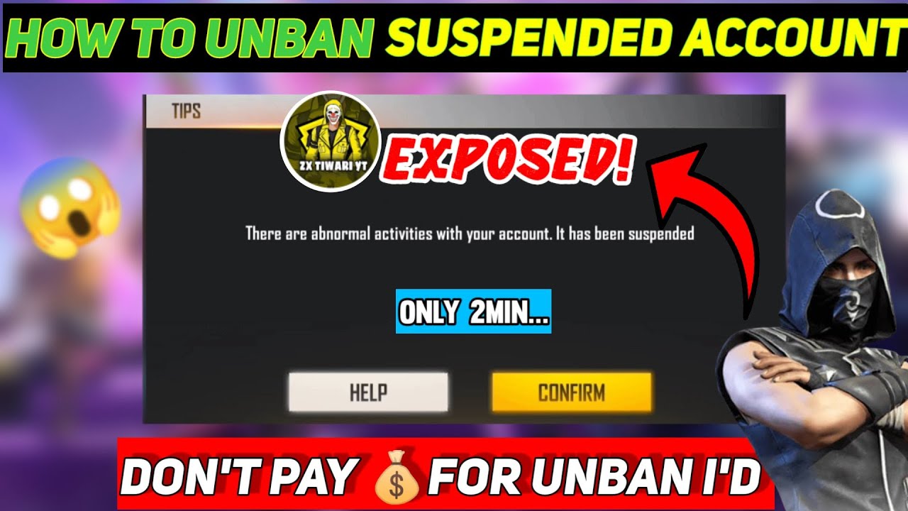 How To Recover🤩 Free Fire Suspended Account | Ban Account Unban kaise ...