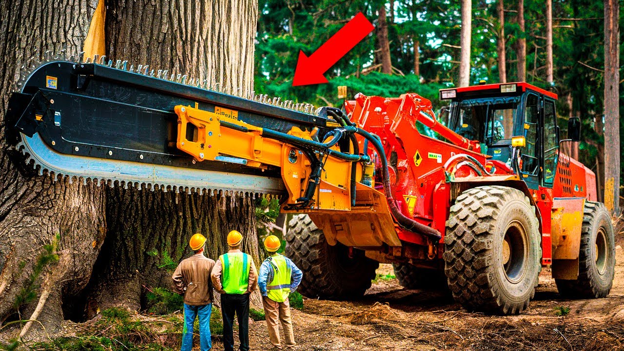 Extreme Dangerous Fastest Big Chainsaw Cutting Tree Machines | Biggest ...
