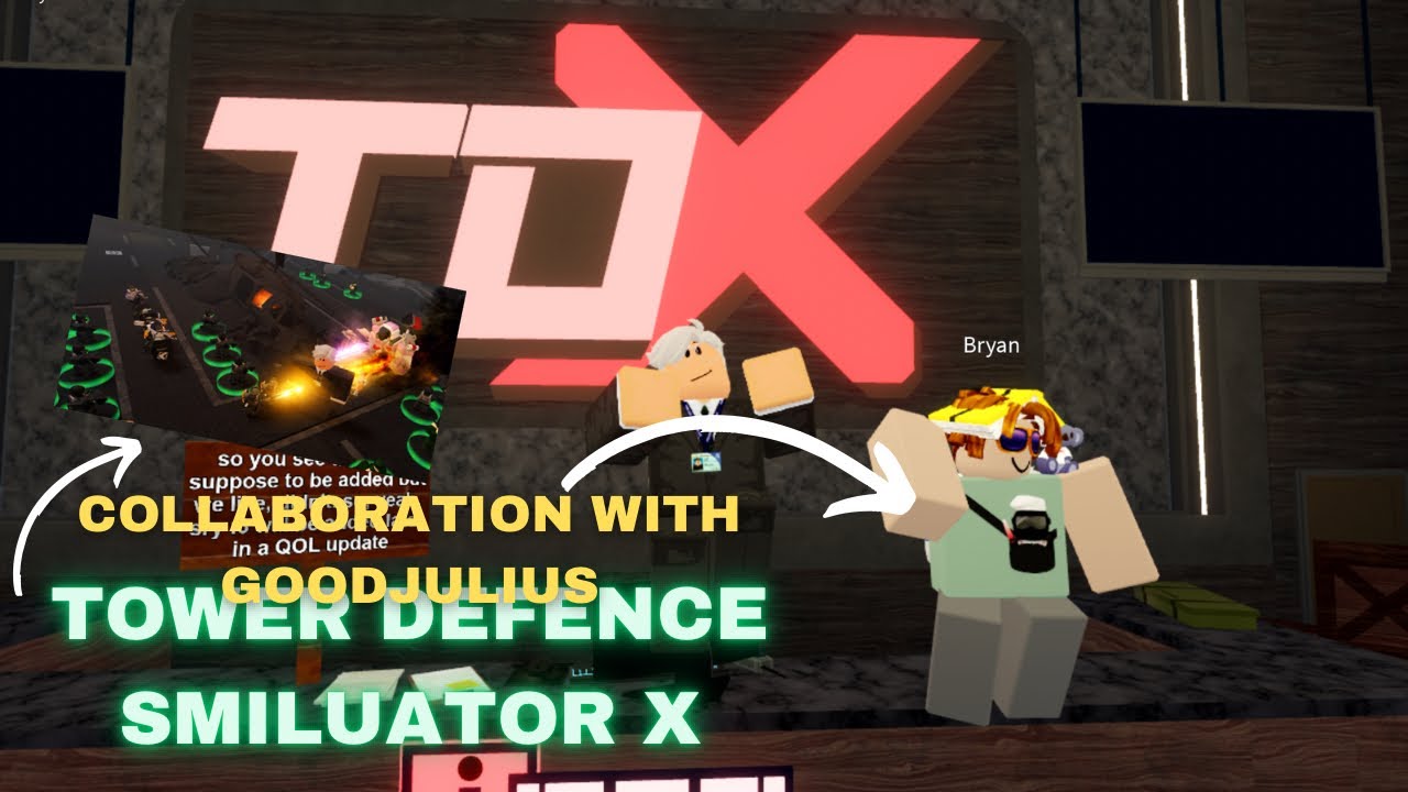 Tower Defence Simulator X Gameplay With GoodJulius! || ROBLOX TDX ...
