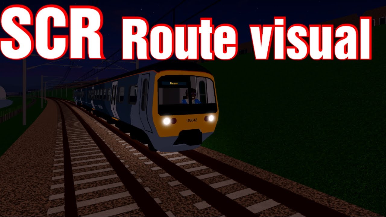 SCR Route visual on waterline Esterfield - benton in the class 165 ...