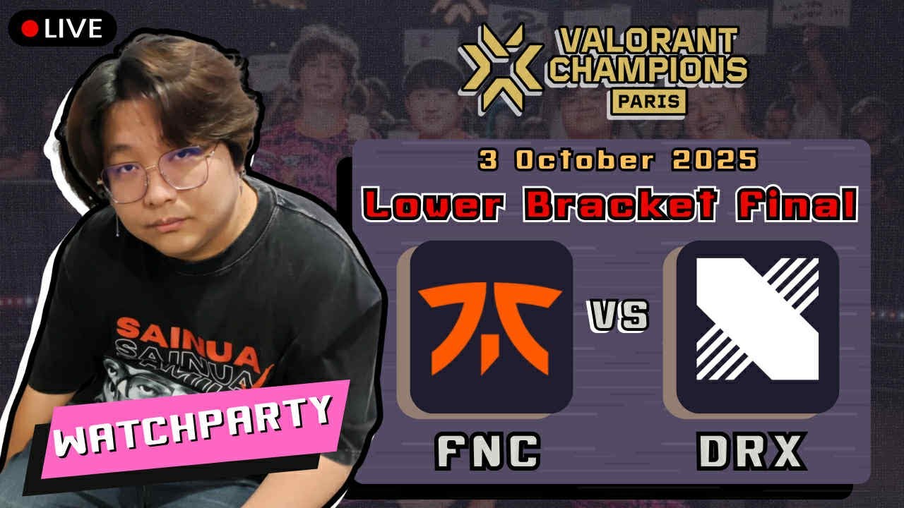 FNC vs DRX | VCT Champions Lower Final | WATCHPARTY VALORANT - YouTube