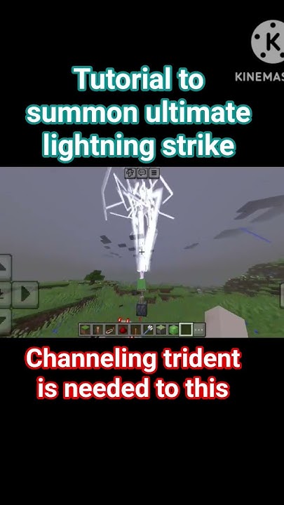 Minecraft how to summon lightning ⚡ strike - YouTube