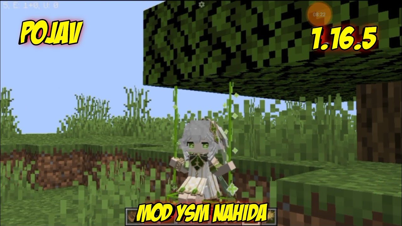 Showcase Mod YSM Nahida Pojav Launcher Minecraft Indonesia - YouTube