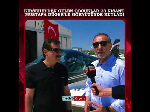 Kırşehir’den Ankara'ya gelen çocuklar Mustafa Düger'le gökyüzünde buluştu.