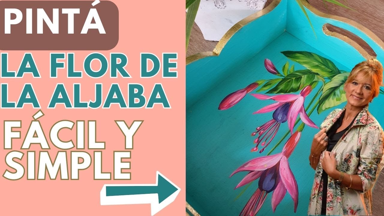 PINTÁ la flor de la aljaba, con una técnica fácil y suelta 🎨 - YouTube