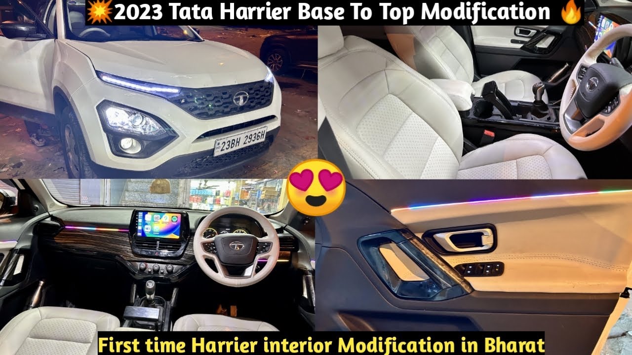 💥 2023 Harrier Xe To Xz Modification🔥 Harrier interior modified🔥 ...