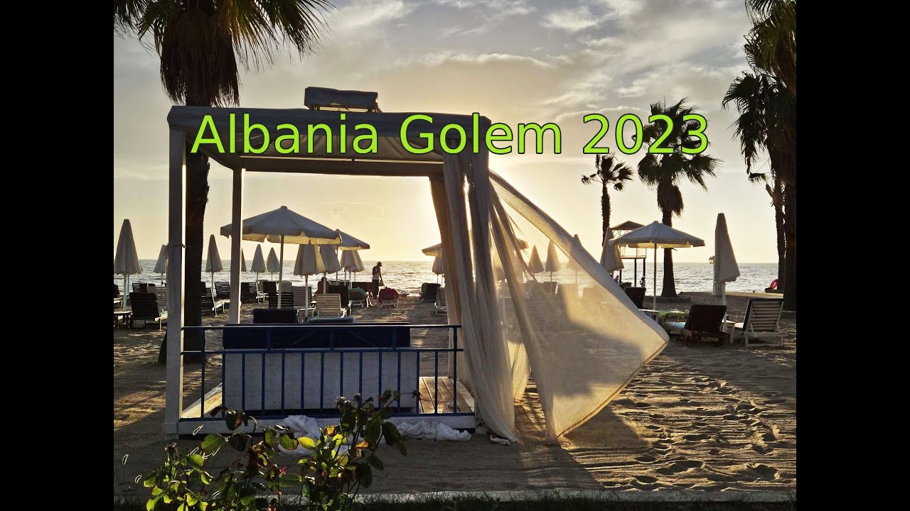 Albania Golem 2023 / Sea and beach in Golem/Sunset/ Албанія "Голем ...