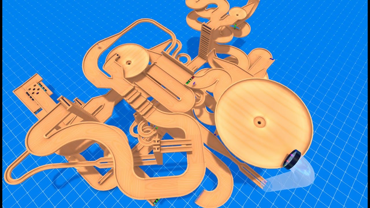 I built a marble run again! A big marble run and marble camera -Marble ...