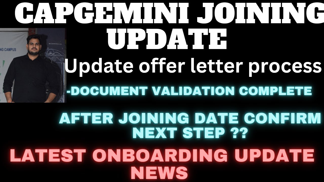 Capgemini onboarding update |Capgemini new joining next step ?? - YouTube