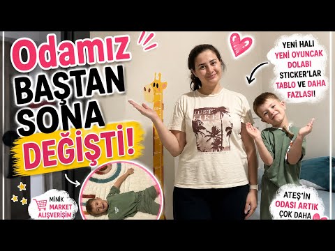 Ateş'in Odasını Baştan Sona Yeniledik! 😍 Son Hali Şoke Etti | Günlük Vlog