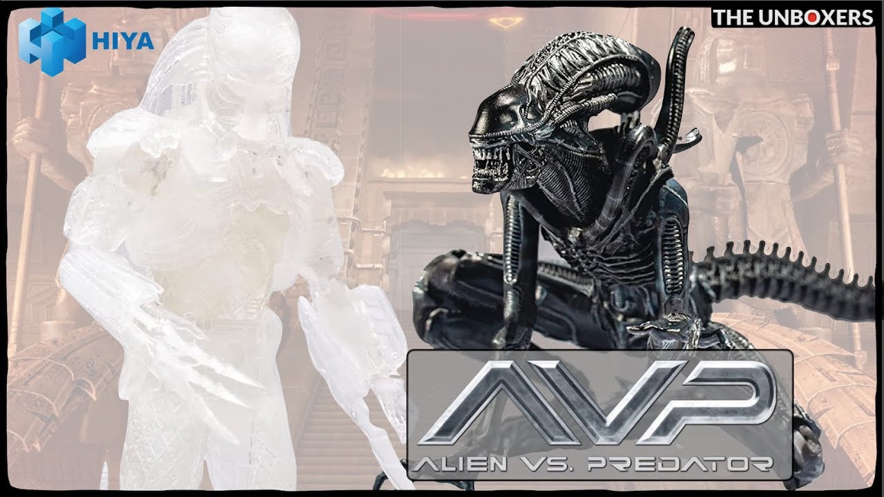 Alien vs Predator: Invisible Chopper Predator & Crouching Alien Warrior ...