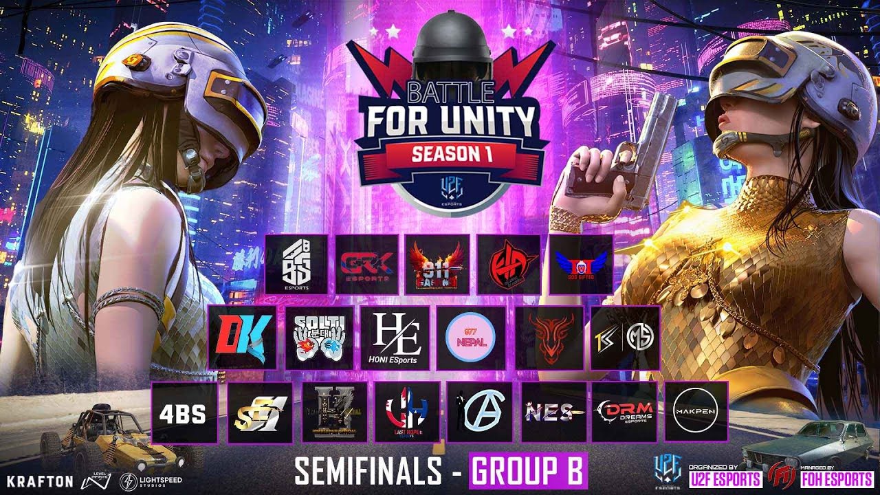[NP] BATTLE FOR UNITY S1 SEMIFINALS GROUP B (CASTER ;SHAILESH CASTS ...