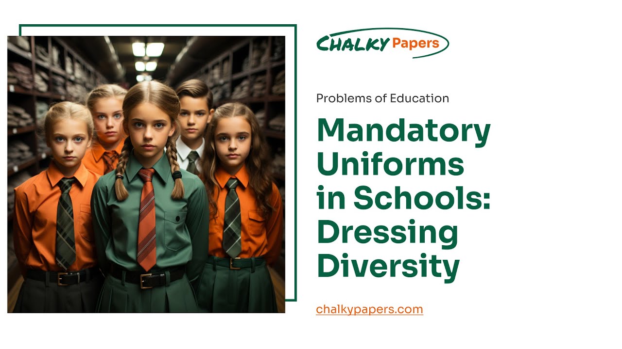 Mandatory Uniforms in Schools: Dressing Diversity - Essay Example - YouTube