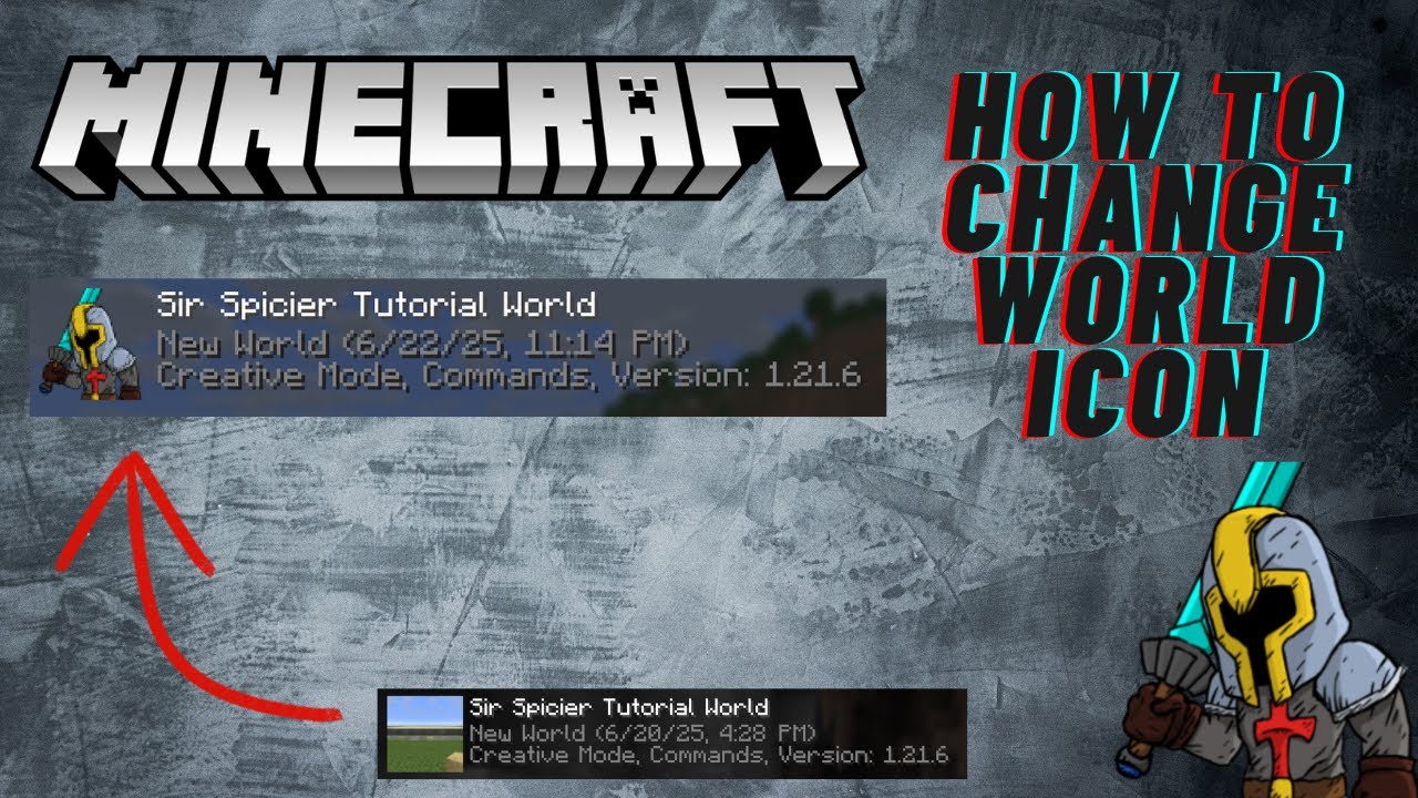 How To Change Your World Icon in Minecraft 1.21.8 [How to Tutorial ...