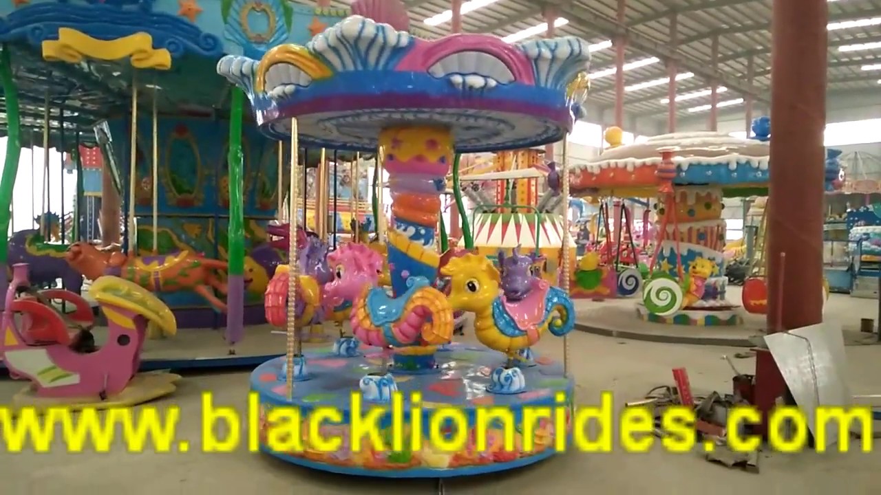 6 Seats Mini Carousel Test in Our Showroom - YouTube