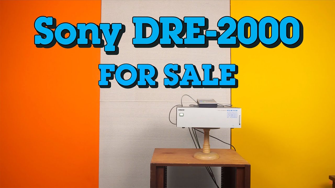 Sony DRE 2000 [FOR SALE] - YouTube