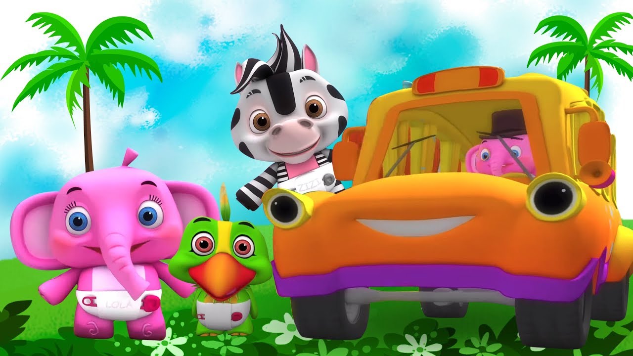 Wheels On The Bus | Song for Kids | Kindergarten Nursery Rhymes for ...