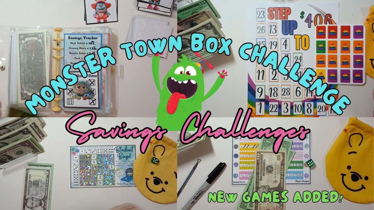 Monster Town Box & Friday Savings Challenges | $145 | Adding New Games ...