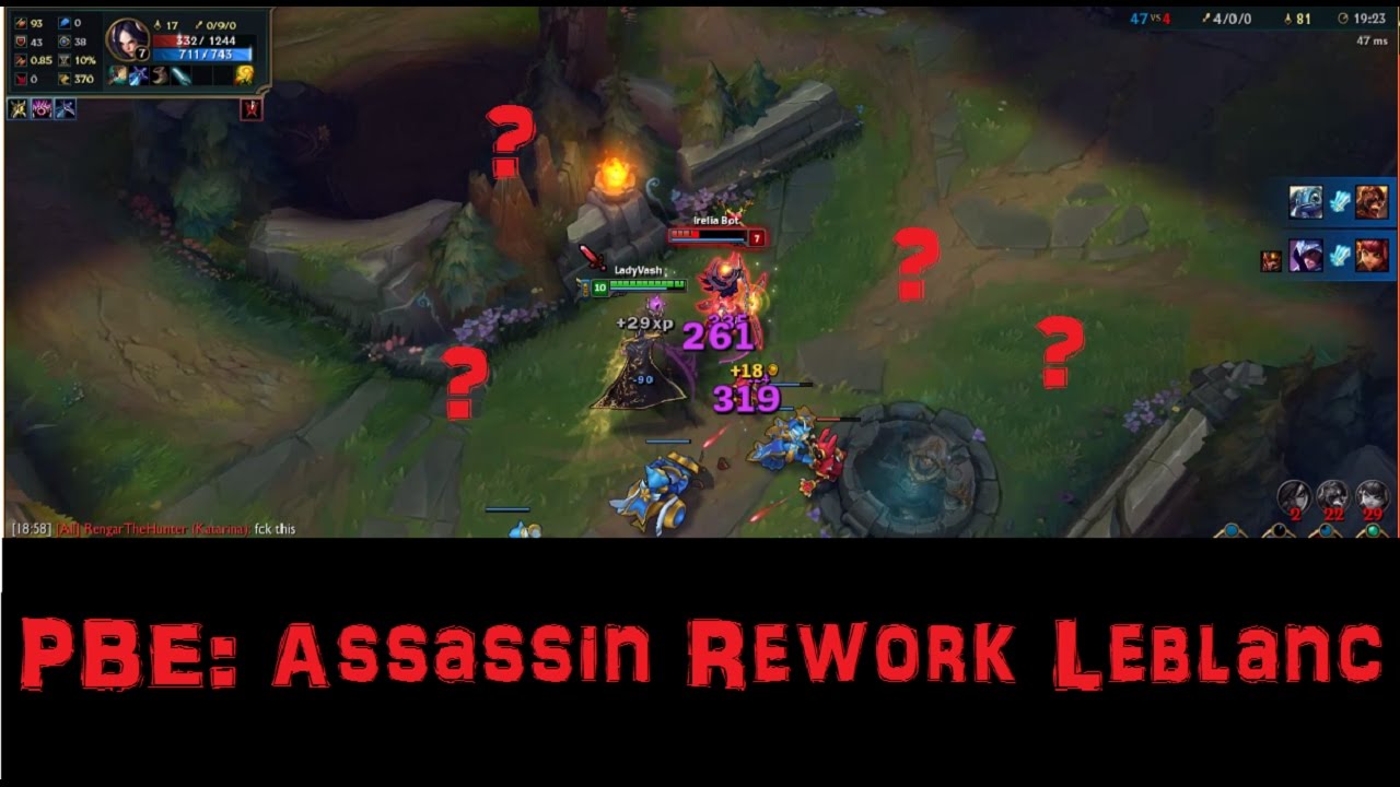 [PBE] Pre-Season Assassin Rework Leblanc - YouTube