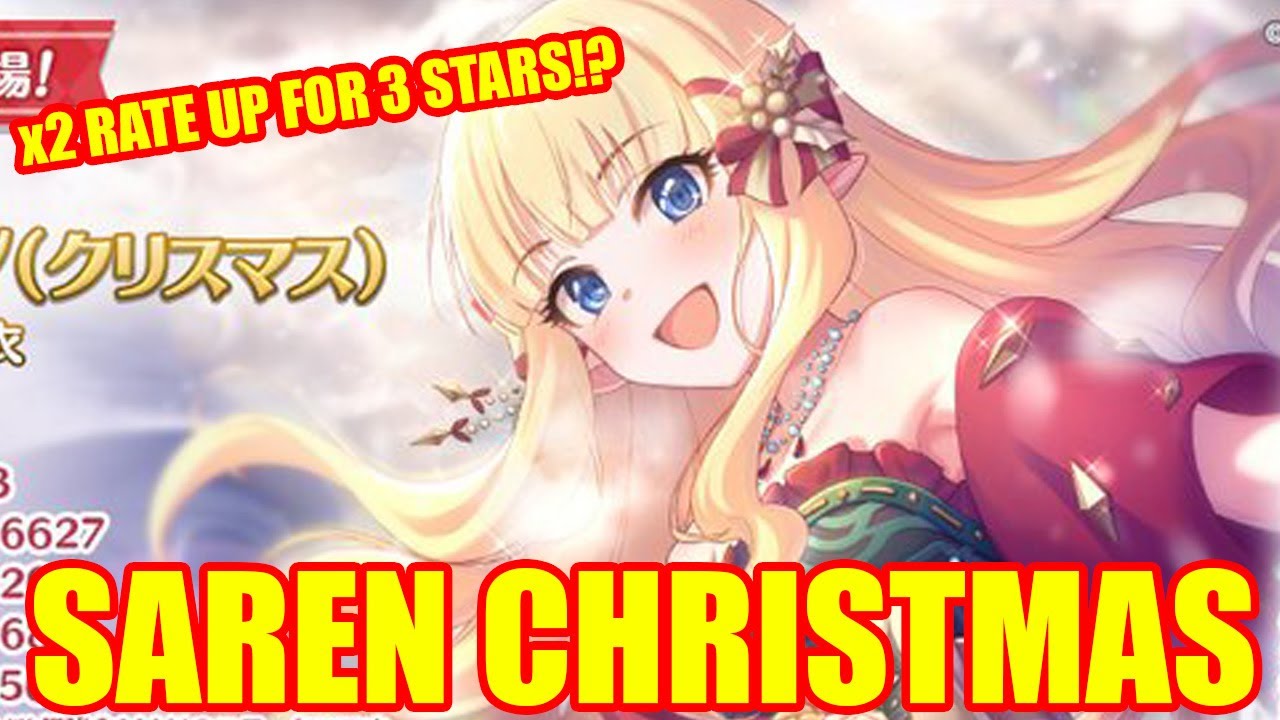 Saren (Christmas) is Coming!! x2 Rate Up for 3 Stars + FREE 10 Shots ...